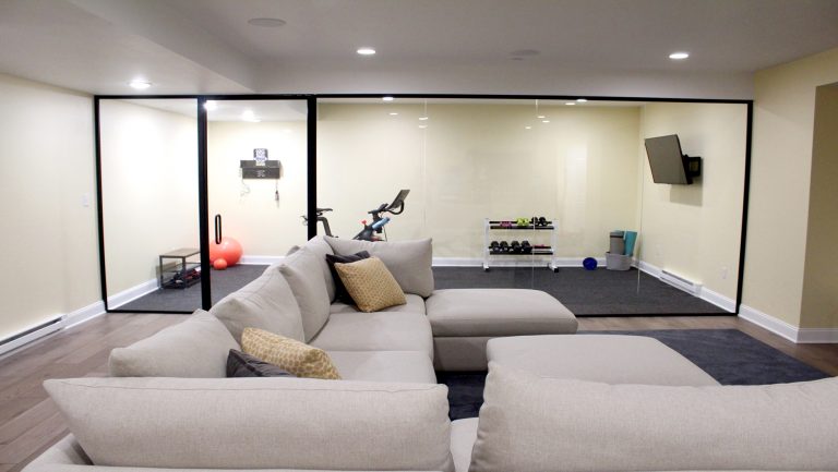 Modern Home Gym - ZONA® Glass Wall Systems